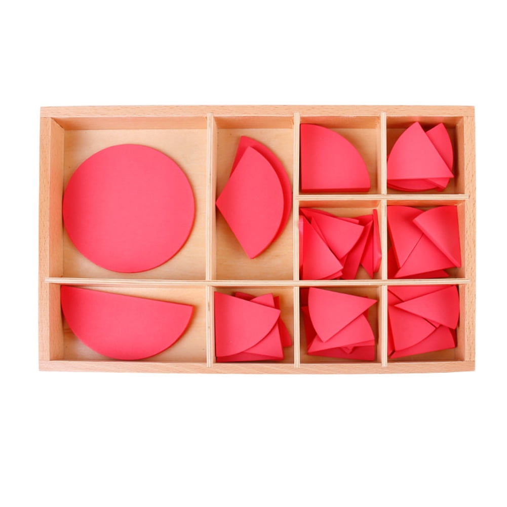 UDIYO Wooden Mathematics Fraction Division Circles Teaching Aids ...