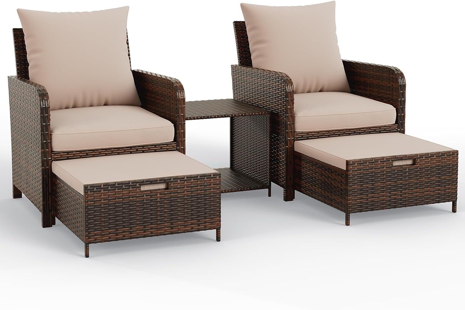 UDPATIO Balcony Furniture 5 Piece Patio Furniture Set, Outdoor Patio ...