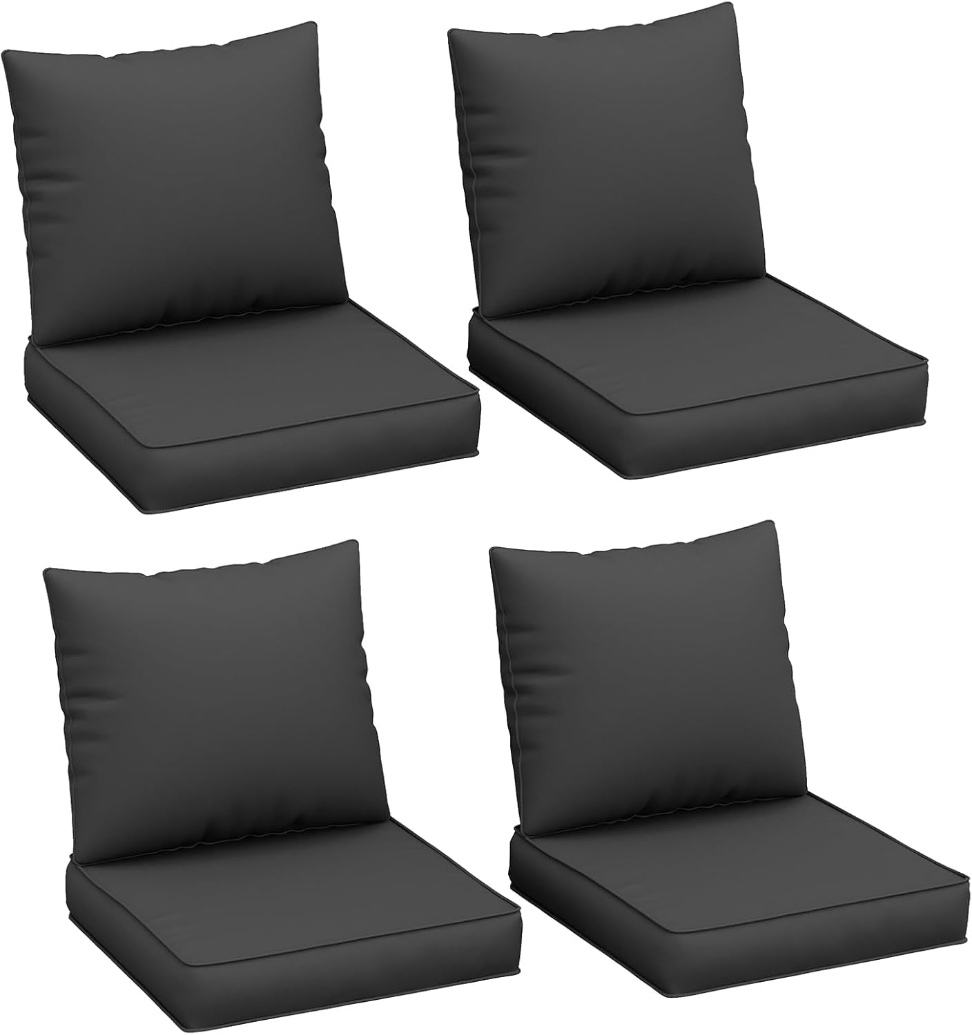 UDPATIO Outdoor Cushions for Patio Furniture, 4'' Replacement Cushions ...