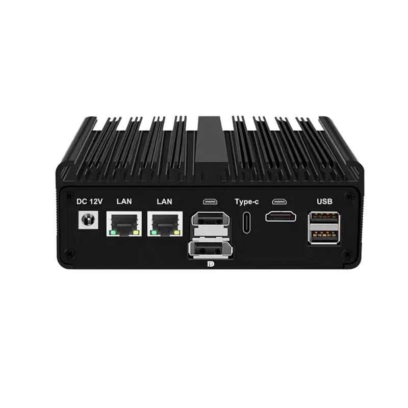 UDPTCP Fanless Mini PC,Industrial PC, Desktop Computer N6000, Dual LAN ...