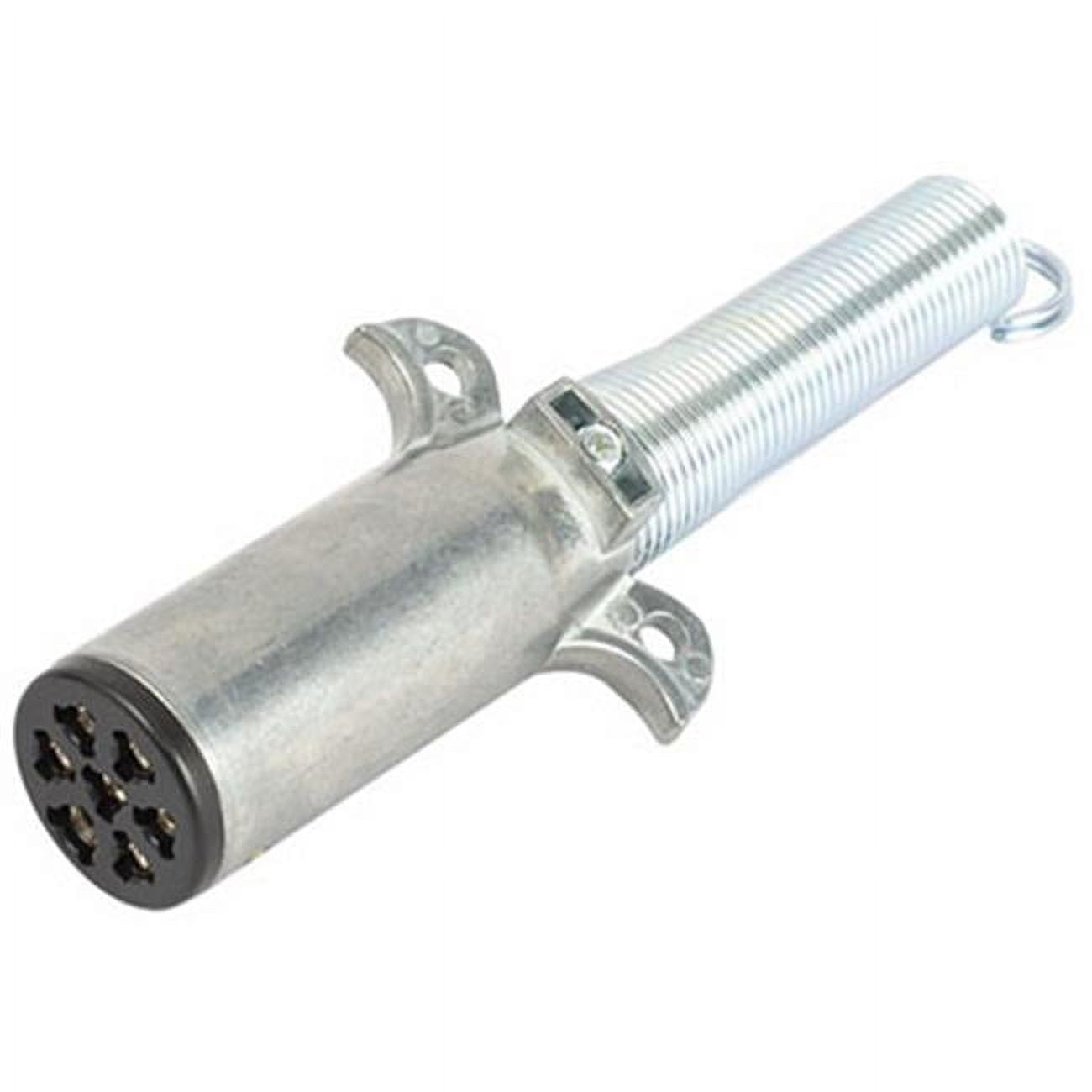 UE700001 7 Way Round Pin Trailer End Connector - Walmart.com