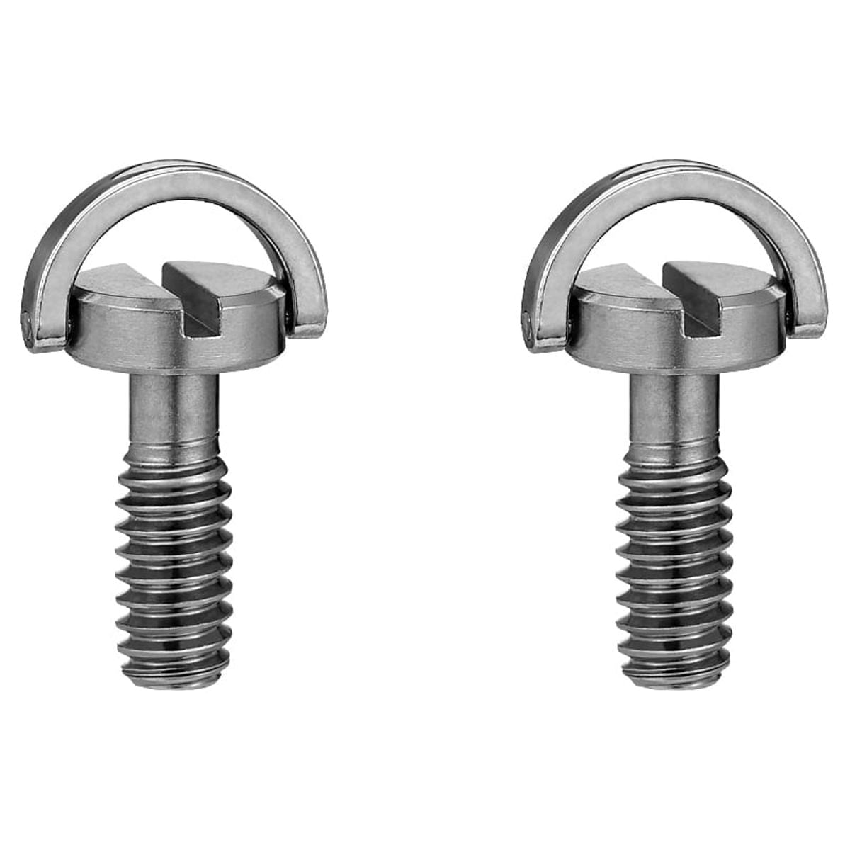 UEETEK 2PCS Longer Shaft Steel Flat Head D Shaft D-ring 1/4" Mounting Screw Screws Adapter ...