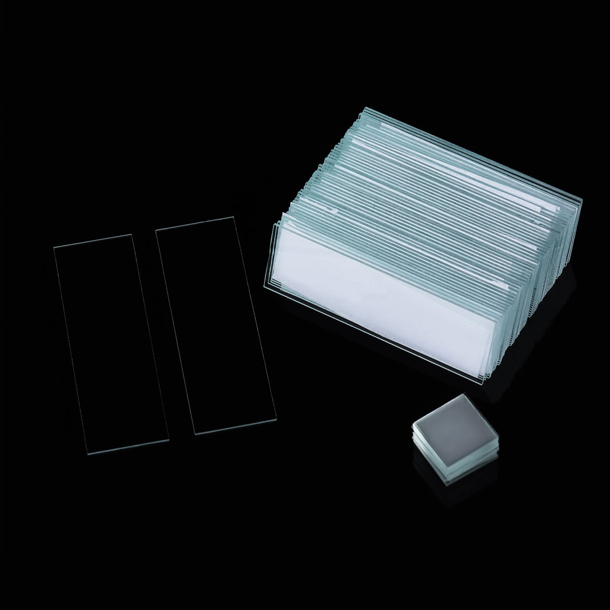 UEETEK Blank Microscope Slides and Square Cover Glass for Optical ...