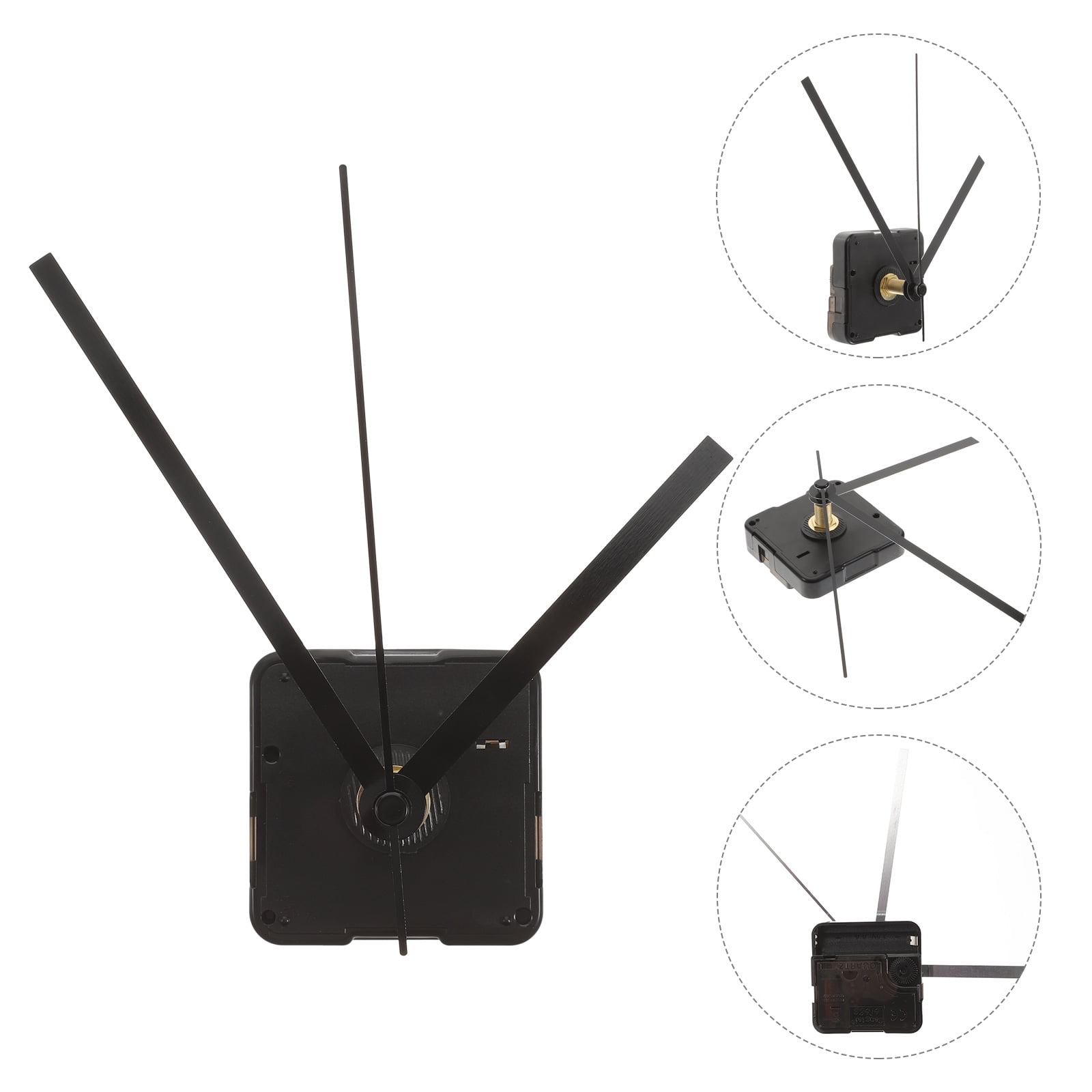 UEETEK DIY Projects Clock Movement Kits Black Aluminum 1 Set - Walmart.com