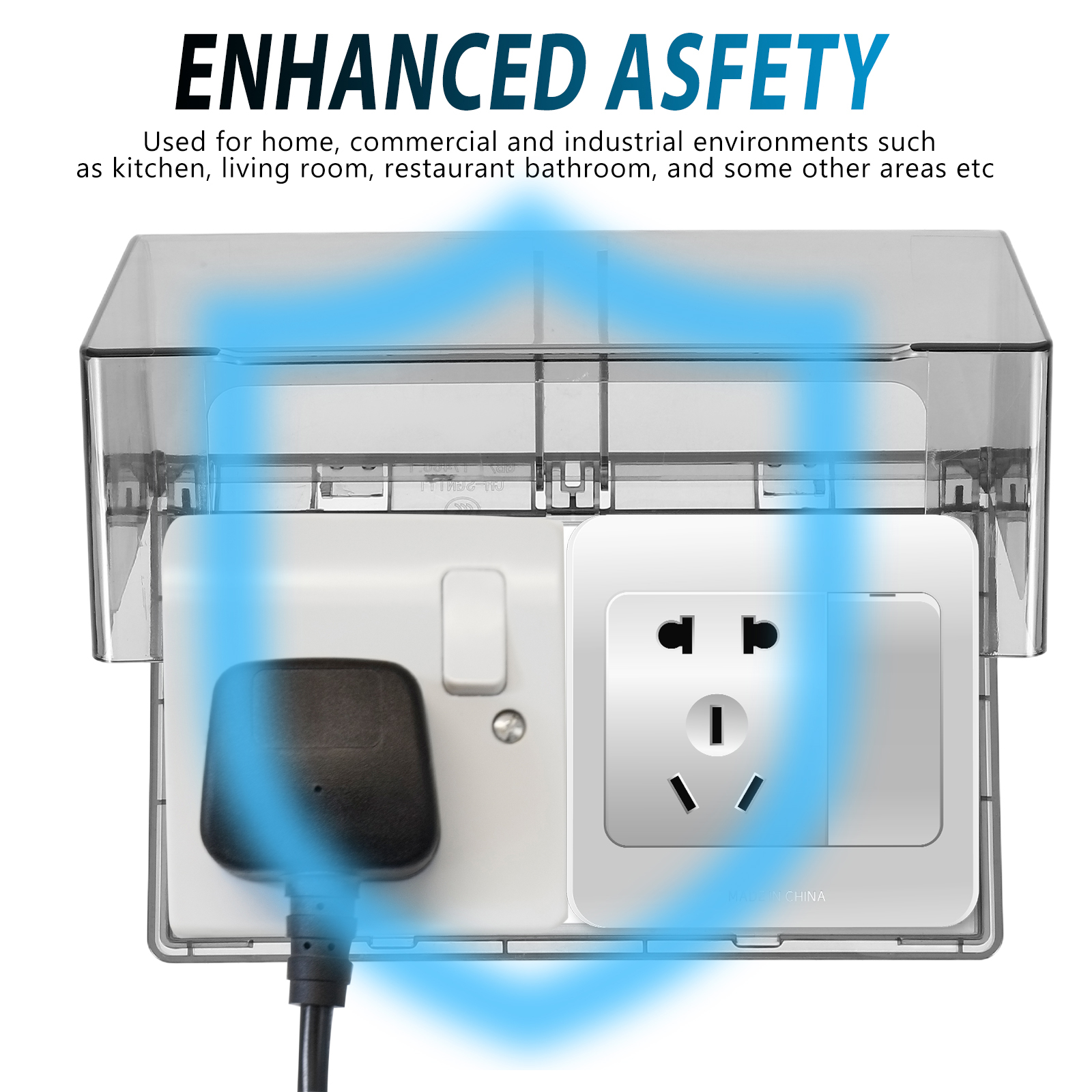 UEETEK 1PC Weatherproof Receptacle Covers Outdoor Socket Cover ...
