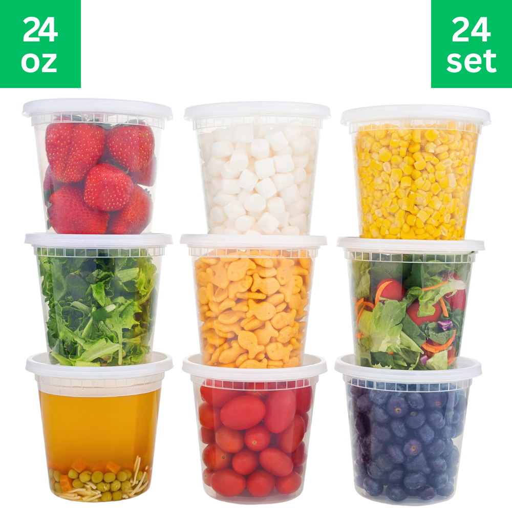 UEG Club Reusable Deli Containers with Lids, BPA Free, Microwave ...