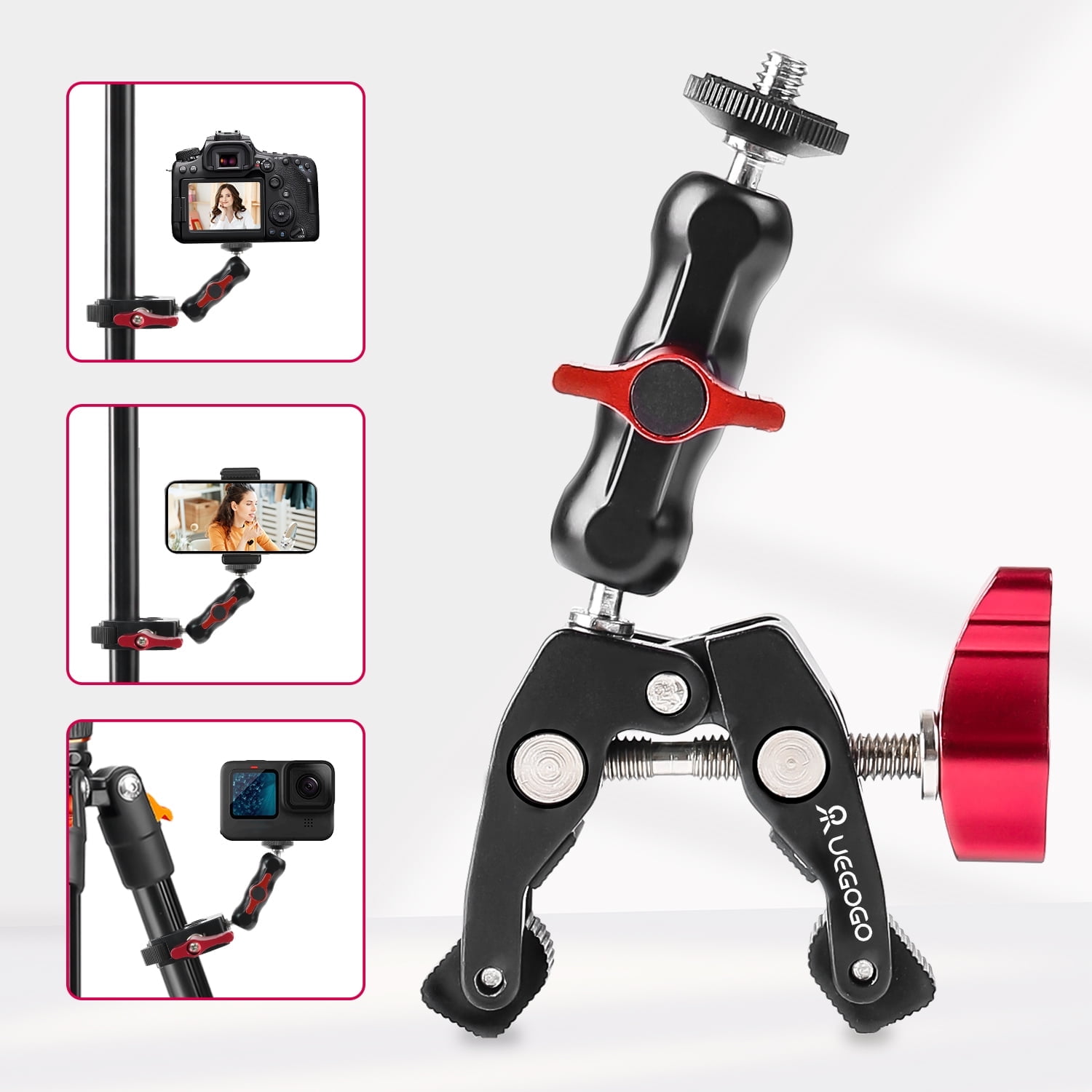Concept MS13 Magic Arm with Super Clamp, Super Clamp with Two 360° Ball ...