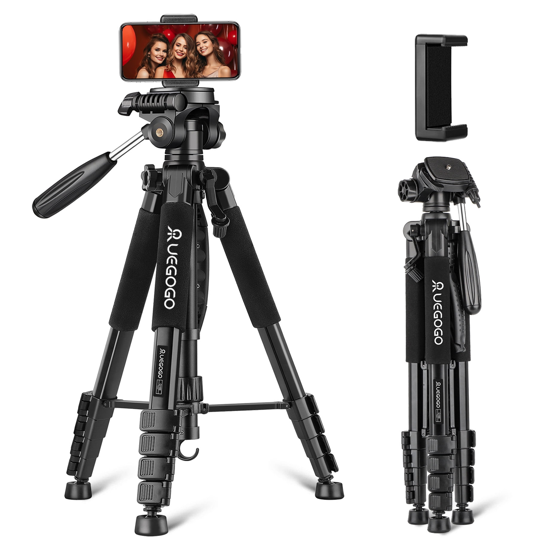 UEGOGO Tripod Camera Tripods, 74" Tripod for Camera Phone Video ...