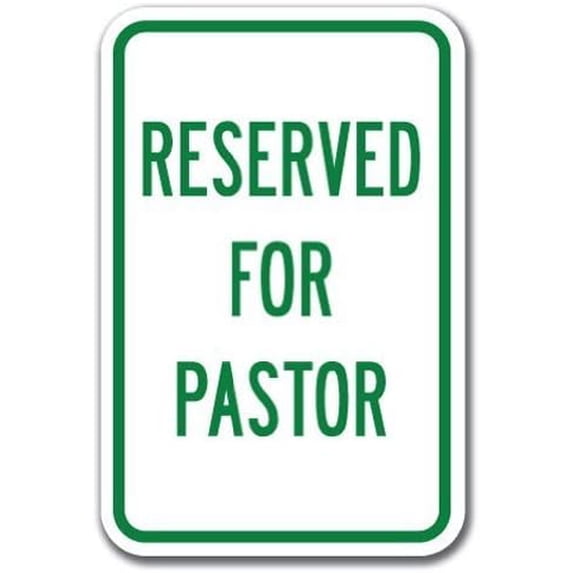 UEJUNBO Reserved for Pastor Sign Church Sign Parking Sign Safety ...