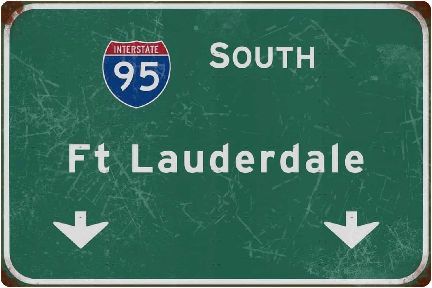 UEJUNBO South Fort Lauderdale Metal Tin Sign for Highway Bar Club ...