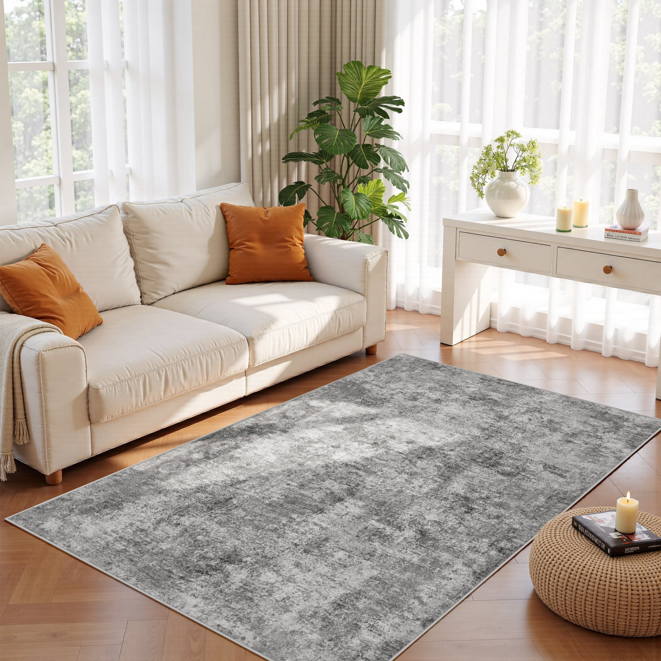 UERMEI 3'x5' Small Area Rugs for Entryway, Machine Washable Ultra-Thin ...
