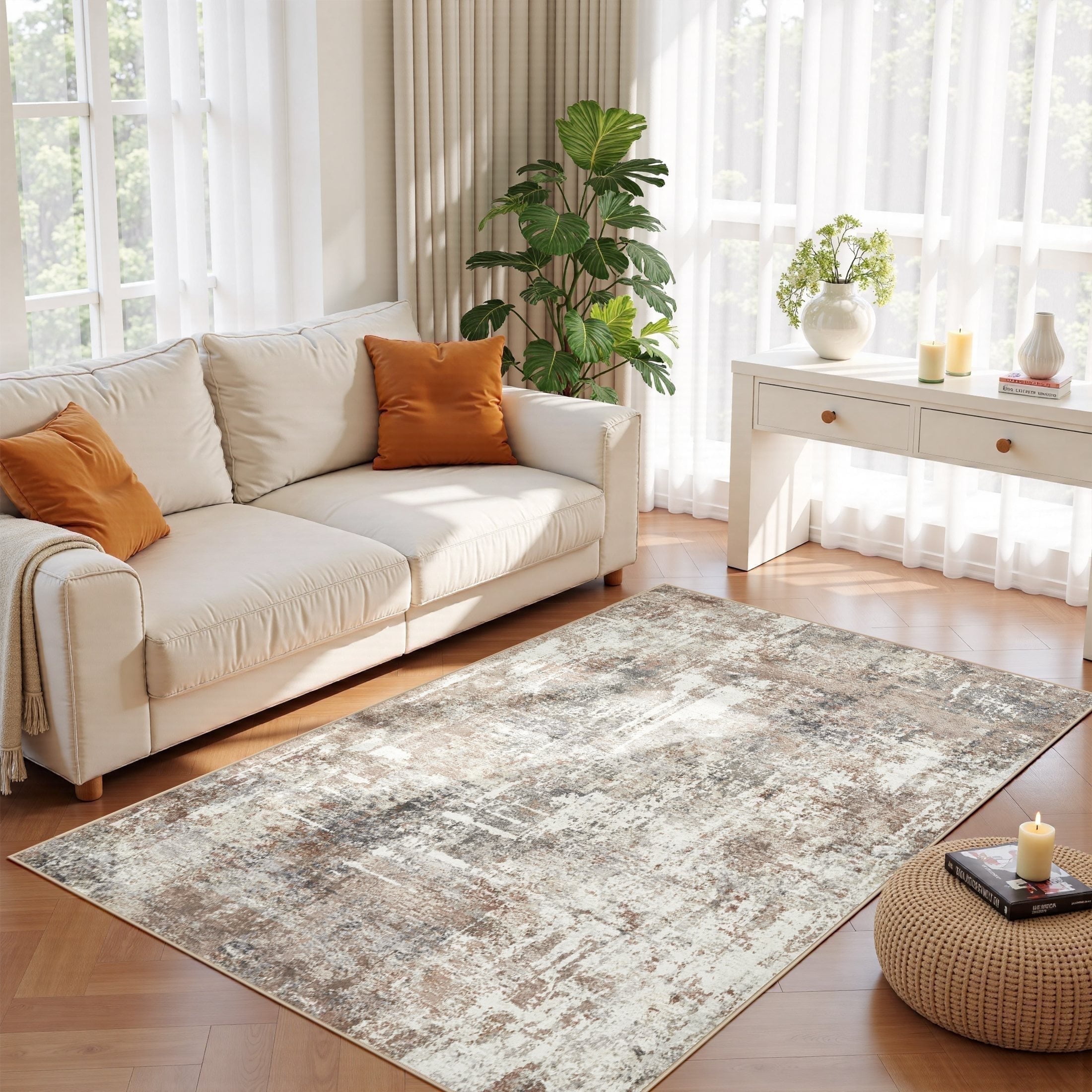 UERMEI 3'x5' Small Area Rugs for Entryway, Machine Washable Ultra-Thin ...