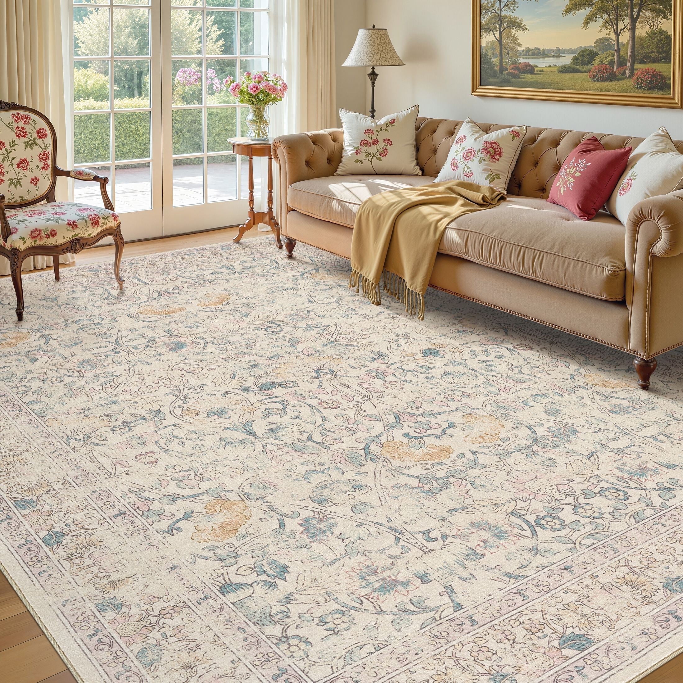 UERMEI 8x10 Large Area Rugs for Living Room, Indoor Washable Rug ...