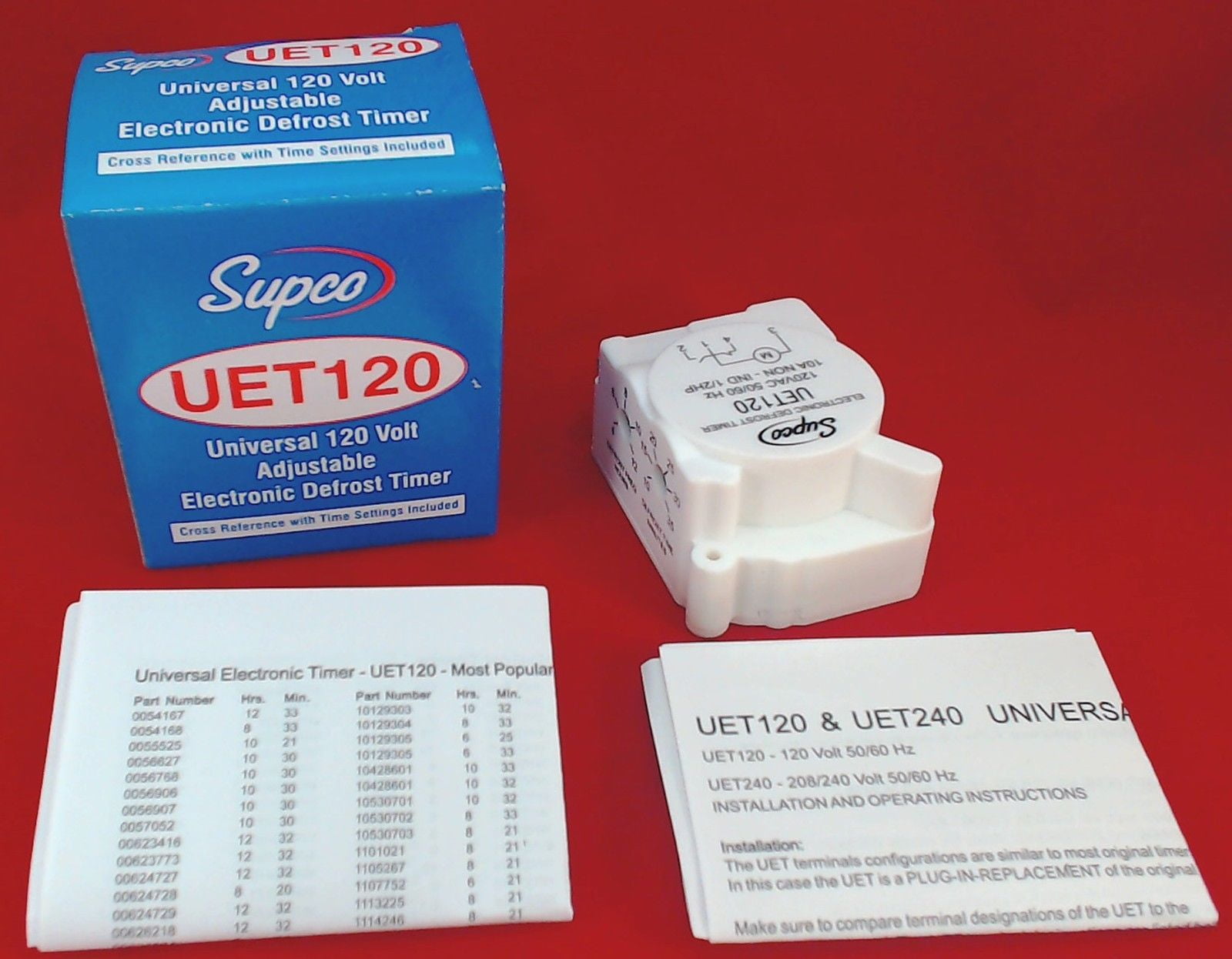 UET120, Universal Refrigerator Defrost Timer range 32°F to 135°F ...