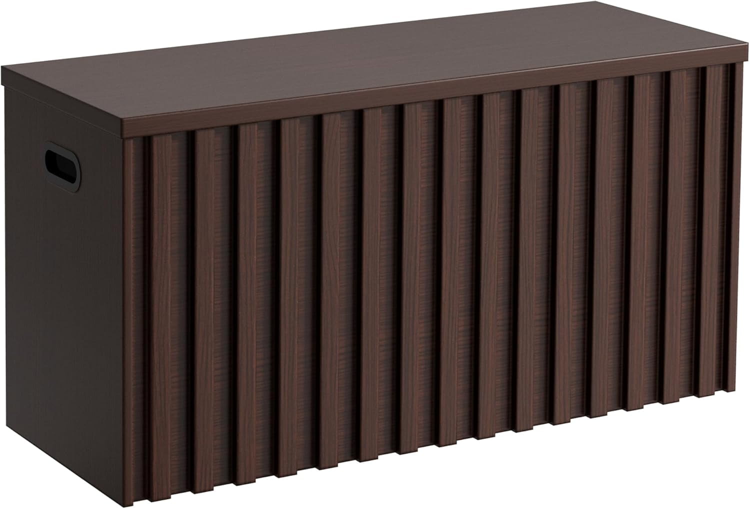 UEV Fluted Bedroom Bench with Storage, Storage Trunk with 2 Safety ...