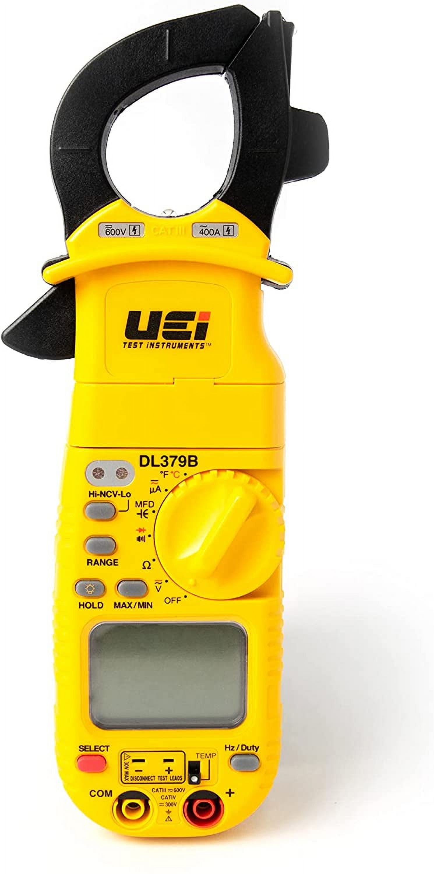 UEi DL379B Digital Clamp Meter Auto Ranging, HV Current Voltage Tester ...
