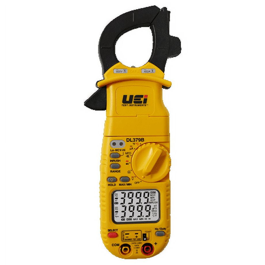 UEi DL379B Digital HVAC Clamp Meter, Electrical Volt Ohm Power Amp with ...