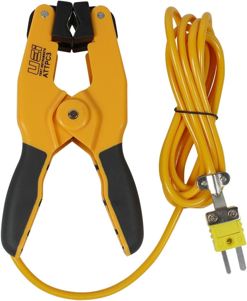 UEi Test Instruments ATTPC3 Pipe Clamp K-Type Thermocouple adapter ...