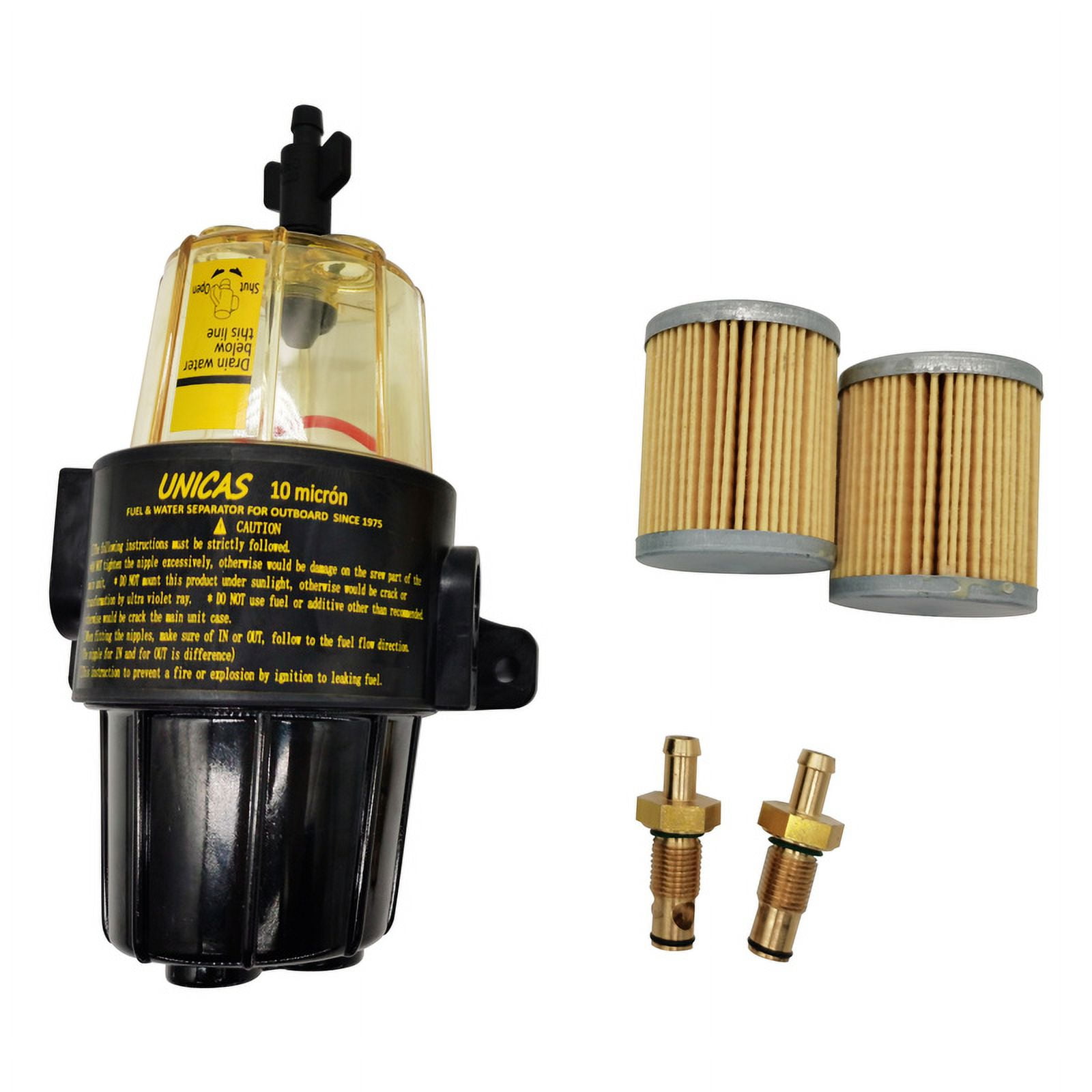 UF-10K Fuel Filter/Water Separator Assembly with 2 Extra Filters for ...