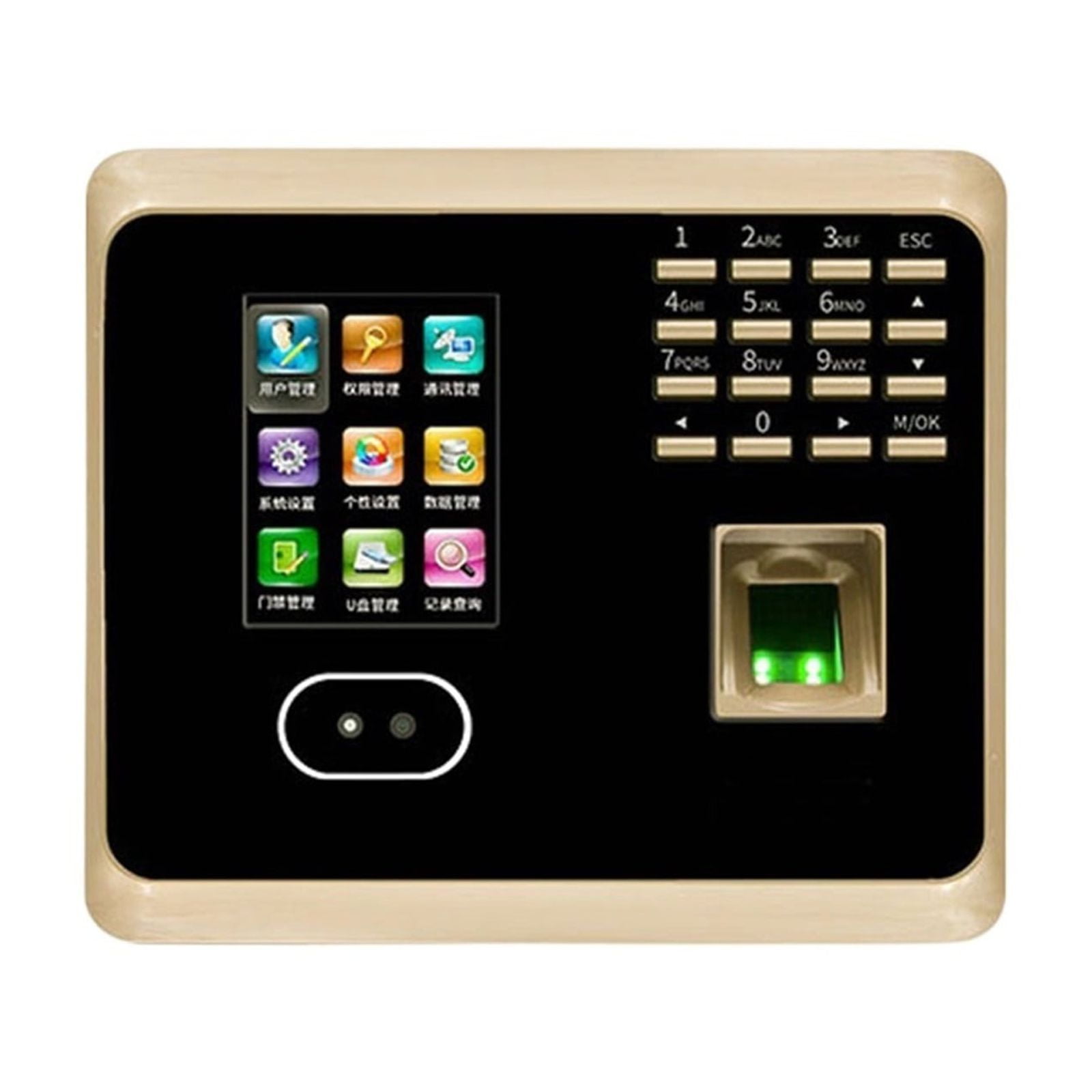Uf100plus Biometric Face Recognition Time Attendance Machine System With Keyboard Fingerprint