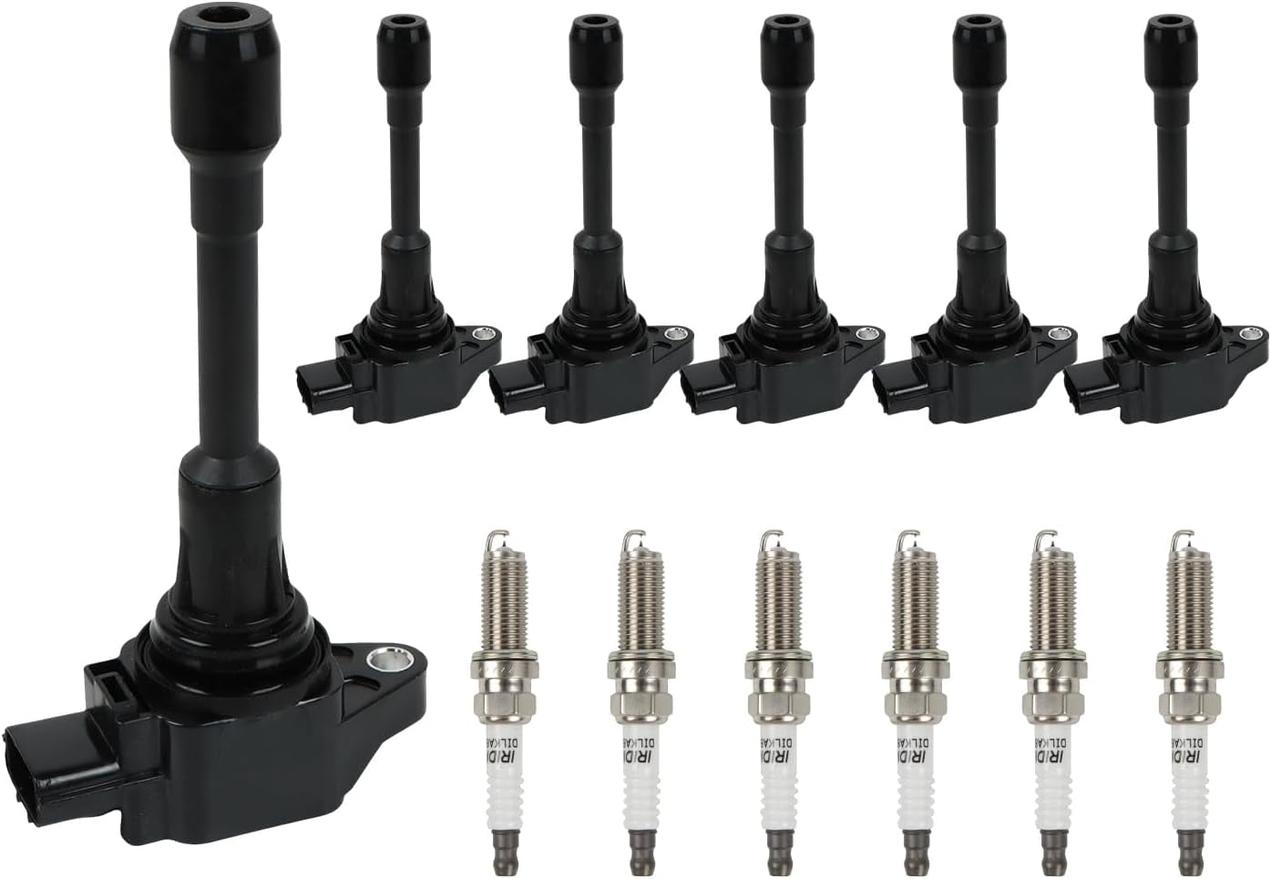 UF617 Ignition Coil Pack and 22448-EY00 AIridium Spark Plugs Set of 6 Fits For Nissan Infiniti ...