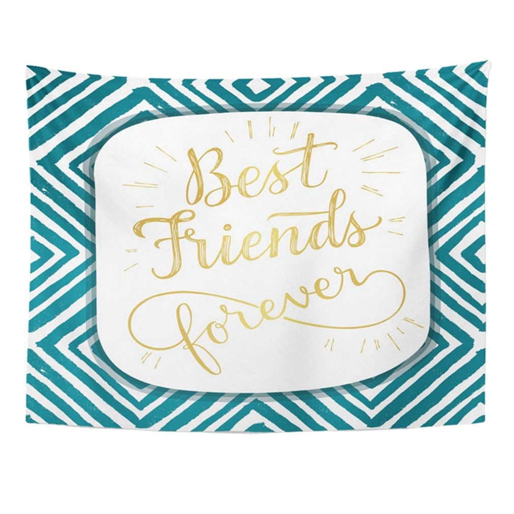 UFAEZU BFF Best Friend Forever Hand Lettering Phrase Retro for ...