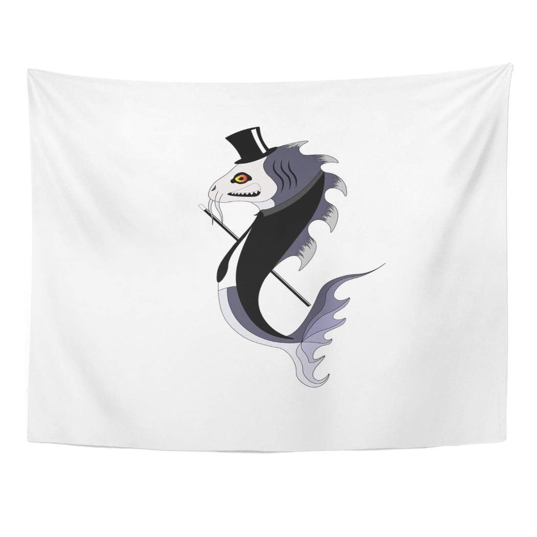 UFAEZU Badge Fantasy Fish is Gentleman Bait Bass Bite Black Catch Wall ...