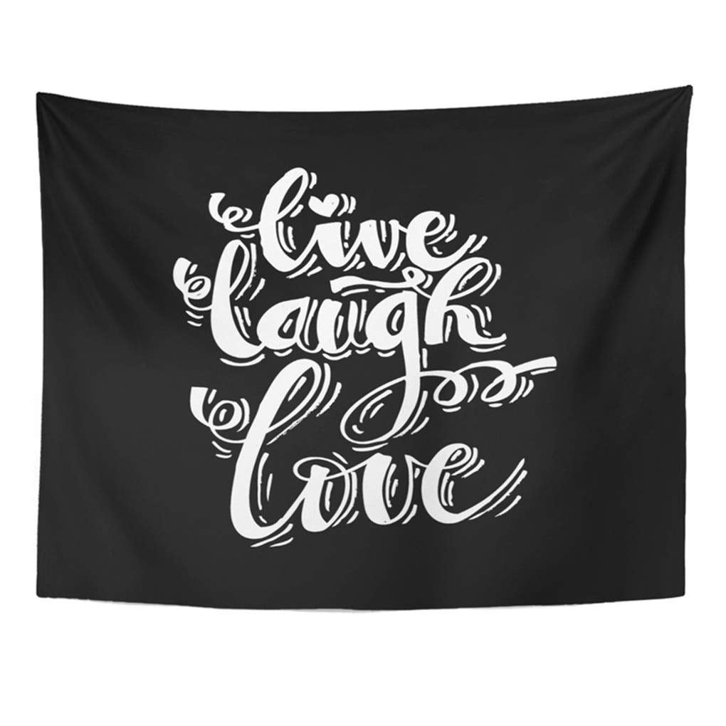 UFAEZU Branch Live Laugh Love Hand Lettered Words Calligraphy Enjoy ...