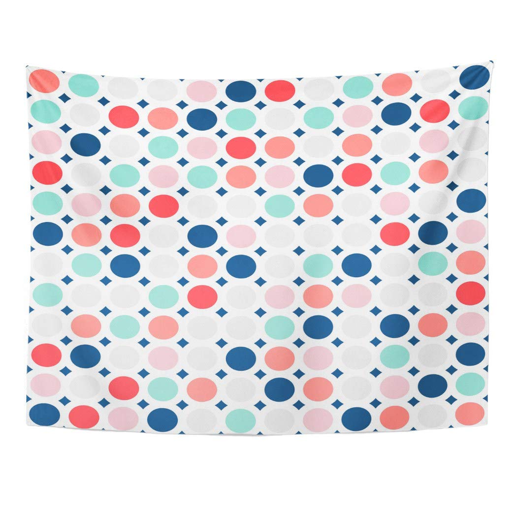 UFAEZU Colorful Circles Fashionable Geometric in Colors Pink Blue Mint ...