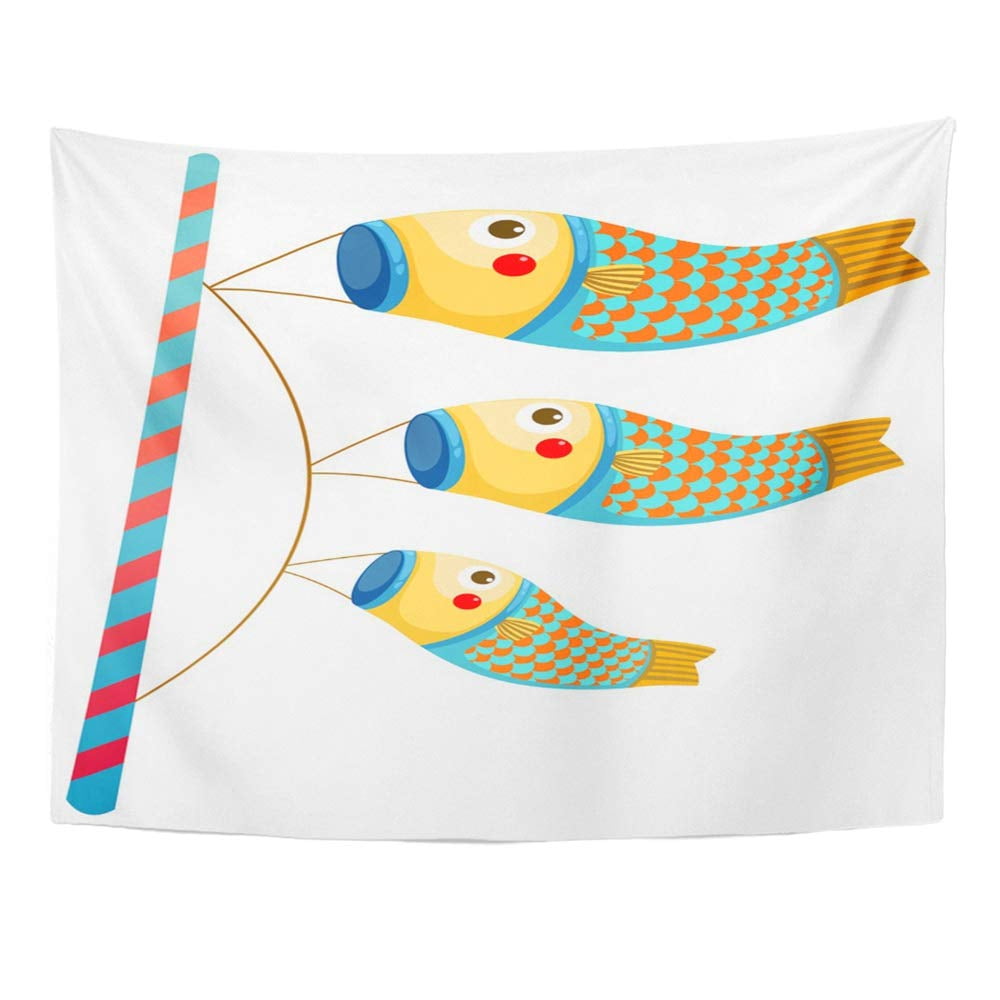 UFAEZU Colorful Fish Koi Carp Windsocks Kite Day Flag Children ...