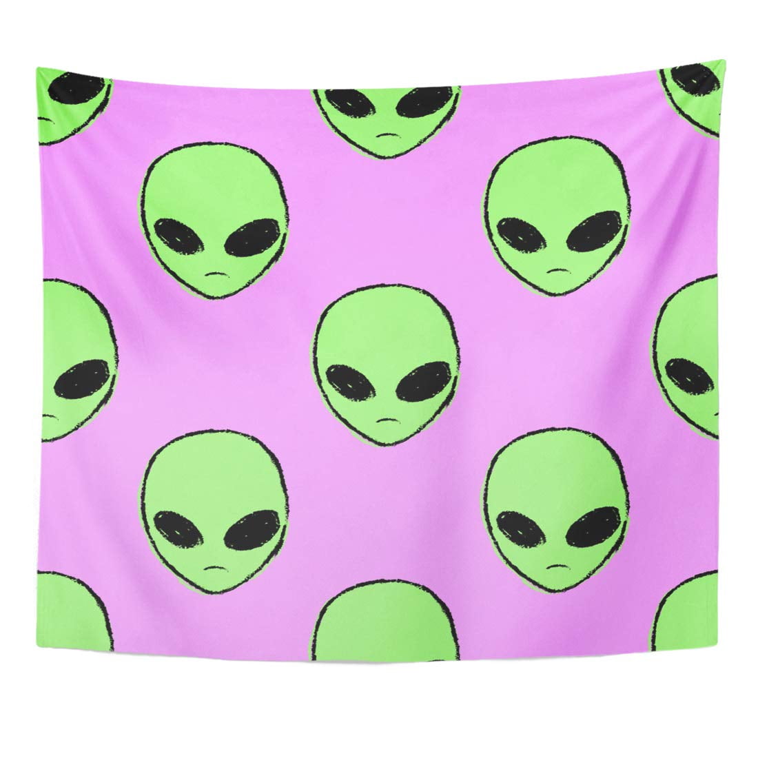 UFAEZU Colorful Head Alien and UFO Pop in 1990'S Style Modern Design ...