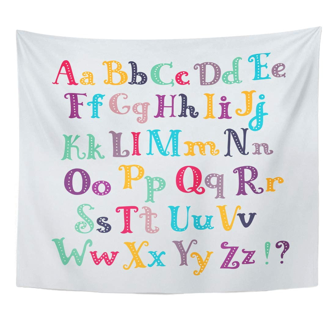 UFAEZU Cute Cartoon English Letters in Uppercase and Lowercase Latin ...