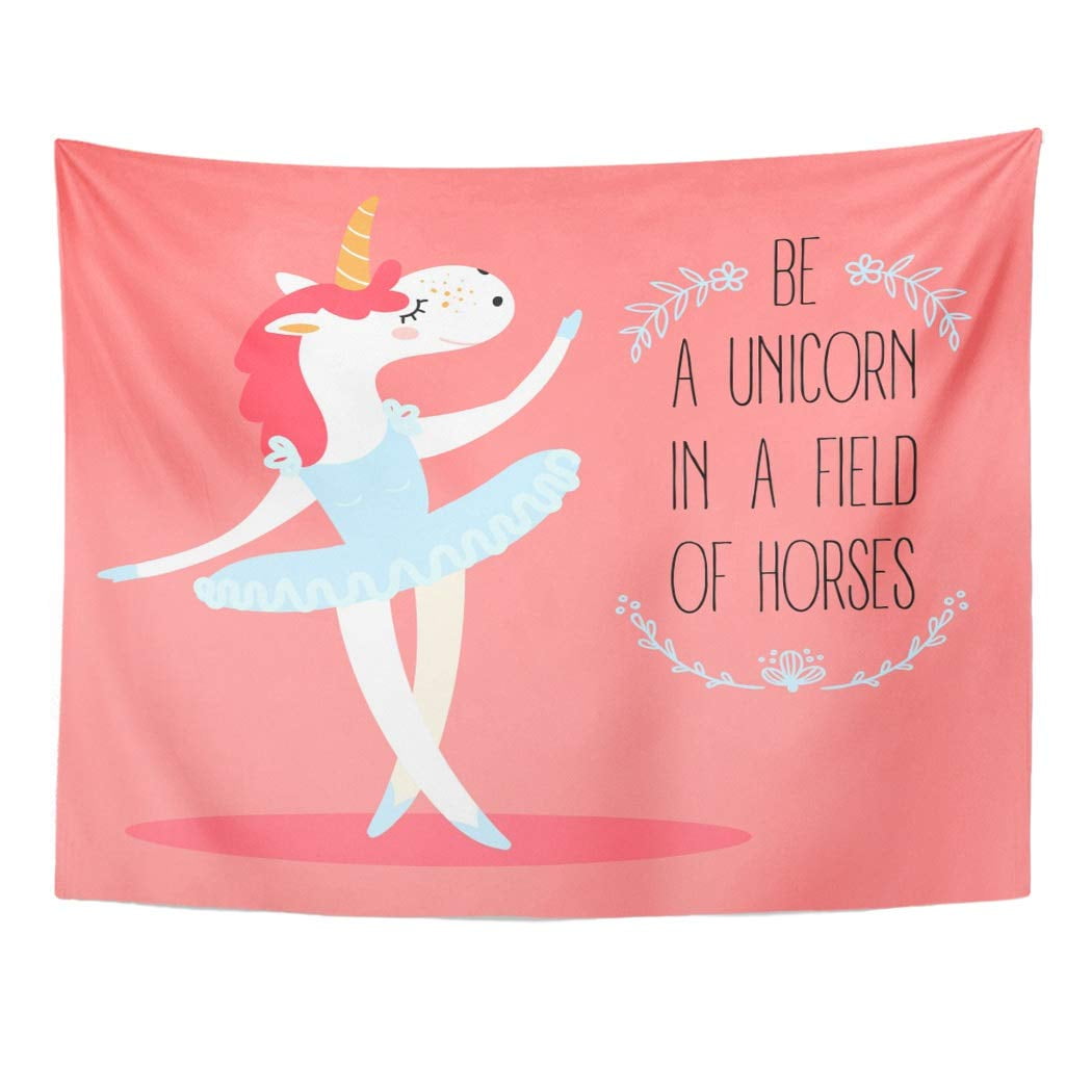 UFAEZU Funny Unicorn Ballerina Mythical Magic Fictional Dressed As ...