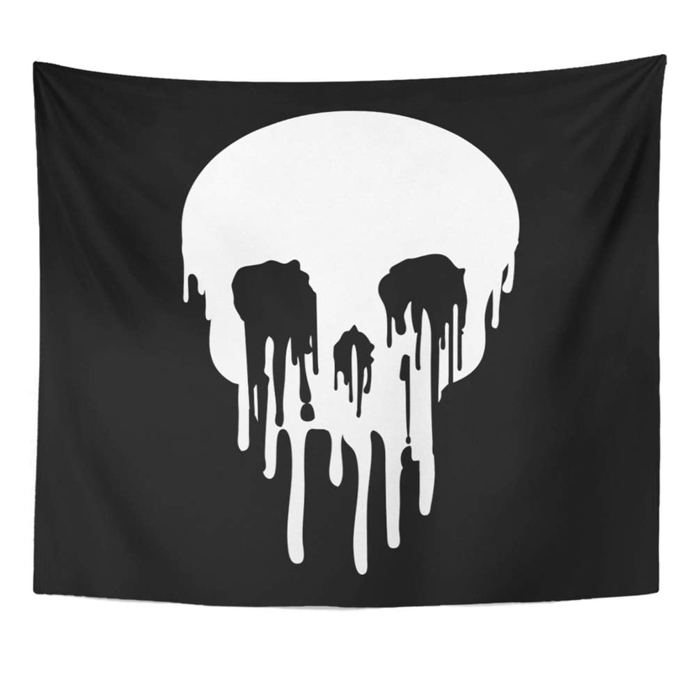 UFAEZU Melt White Dripping Melting Skull Characters Dead Death Drip ...