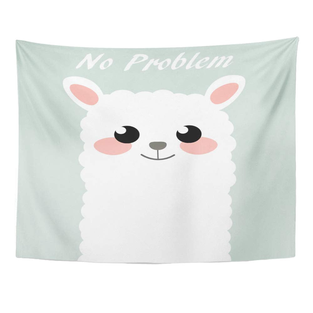 UFAEZU No Prob Llama Cute with Cartoon Probllama Motivational and ...