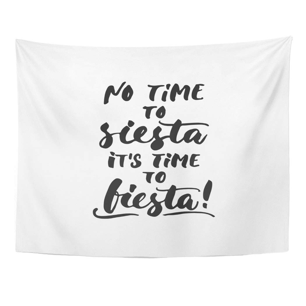 UFAEZU No Time to Siesta It Fiesta Cinco De Mayo Lettering Phrase The ...