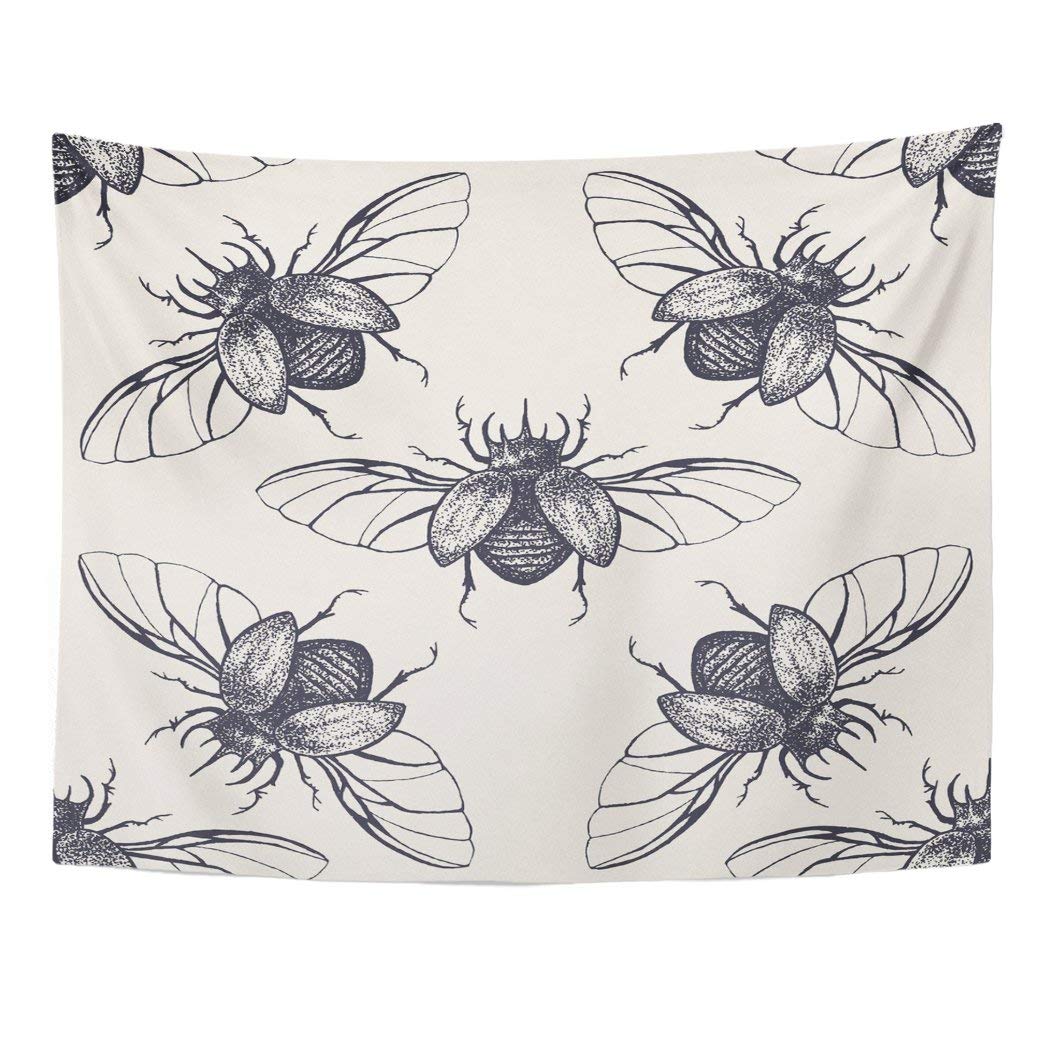 UFAEZU Pattern Beetles Wings Vintage Bug Halloween Antique Biology ...