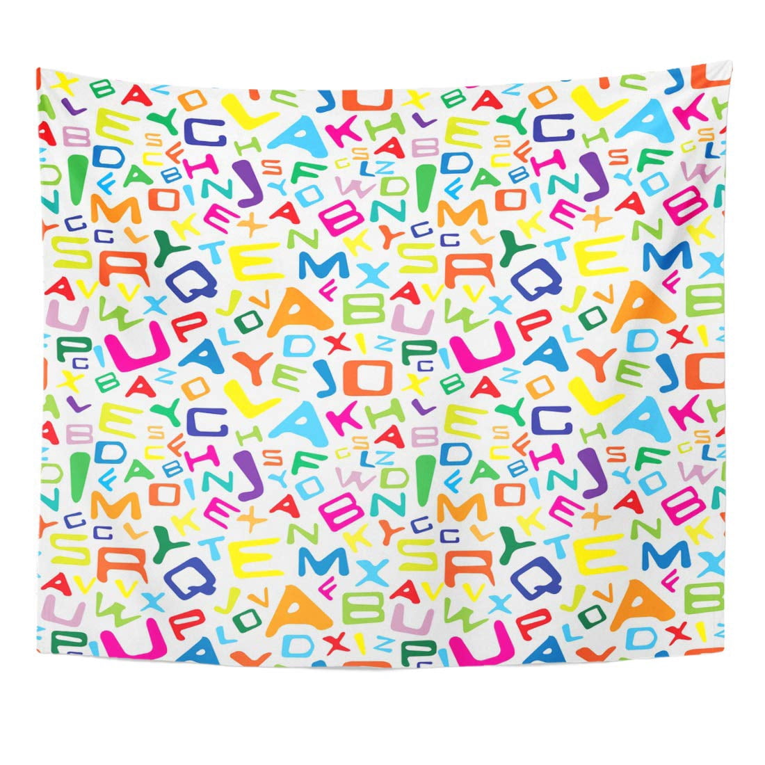 UFAEZU Pattern Blue Color Colorful Letters White Green Primary Book ...