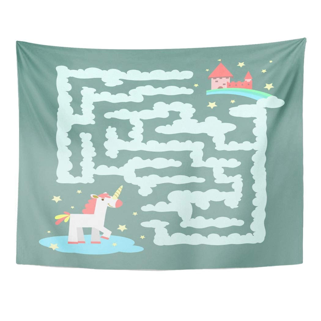 UFAEZU Puzzle Unicorn in The Labyrinth Maze Game for Children Easy ...
