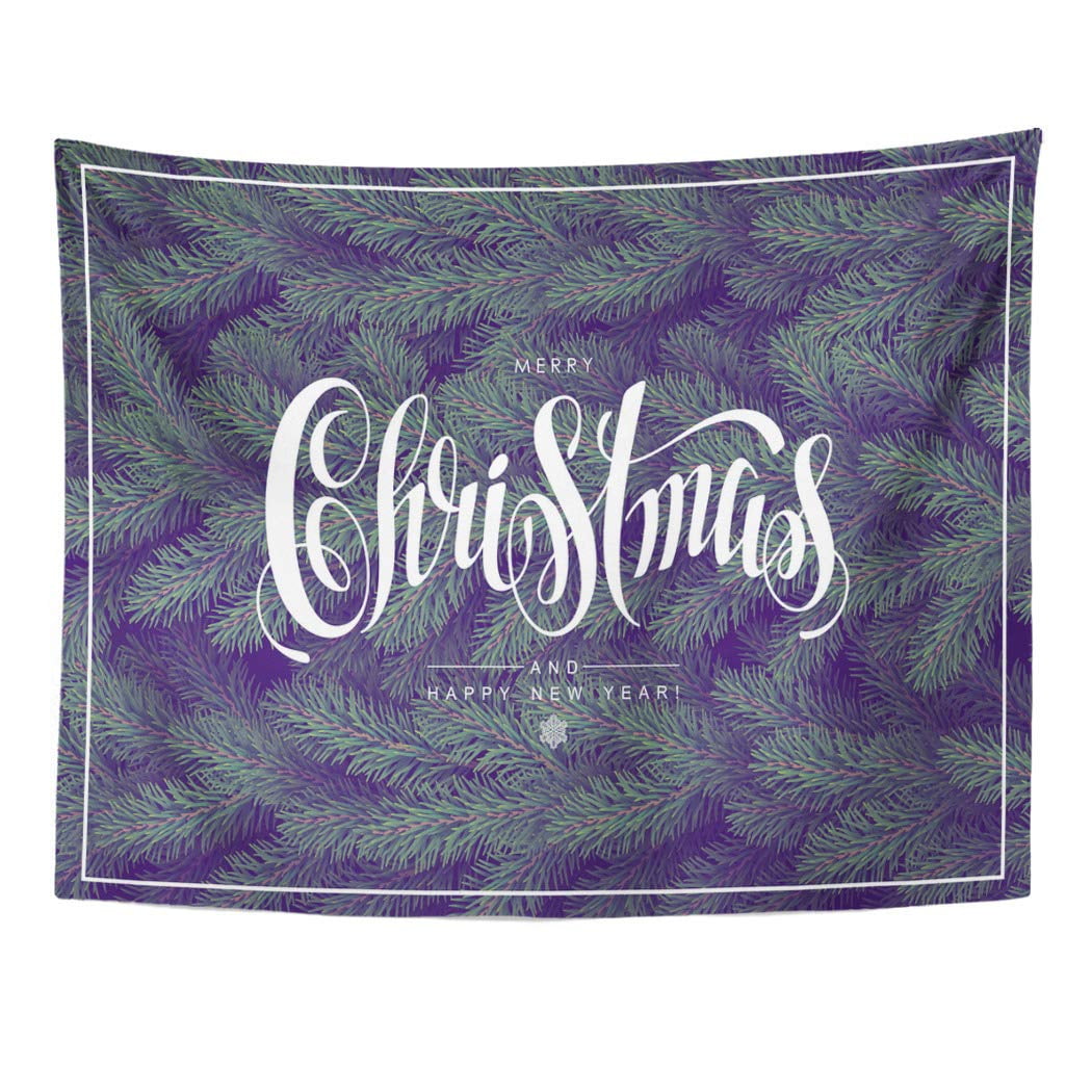 UFAEZU Realistic Looking Christmas Tree Branches and Calligraphic ...