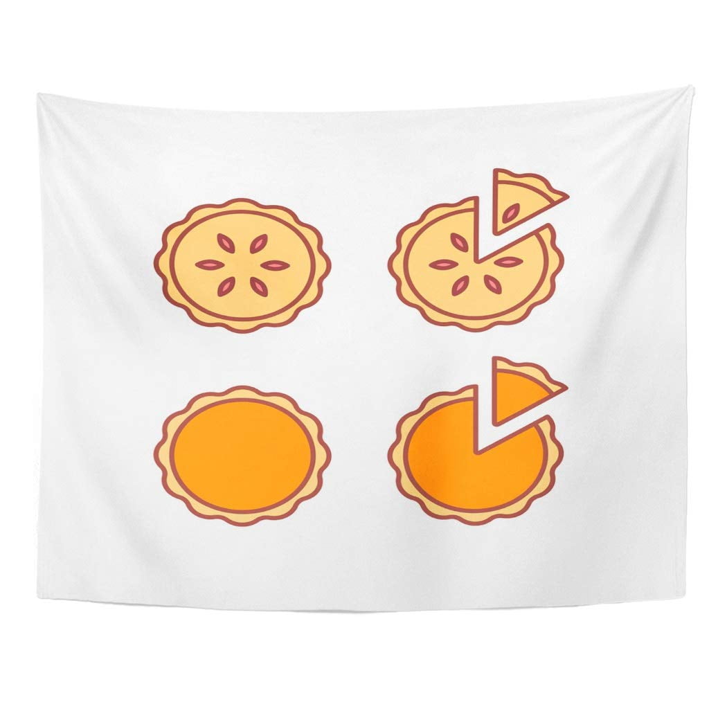 UFAEZU Slice Pie Traditional Pumpkin and Strawberry Pies Whole Cut ...