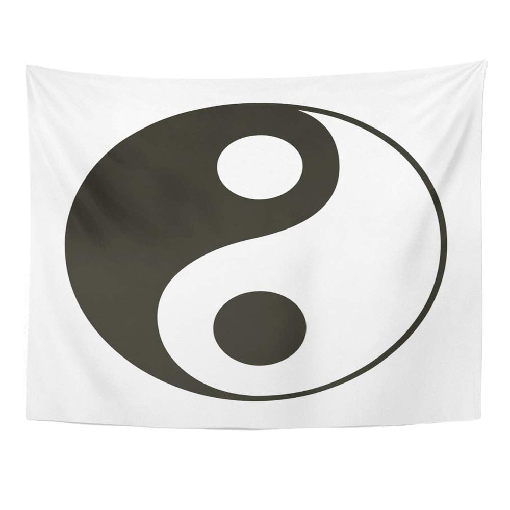 UFAEZU Ying Yin Yang Symbol Shiatsu Yoga Black Karma White Abstract ...