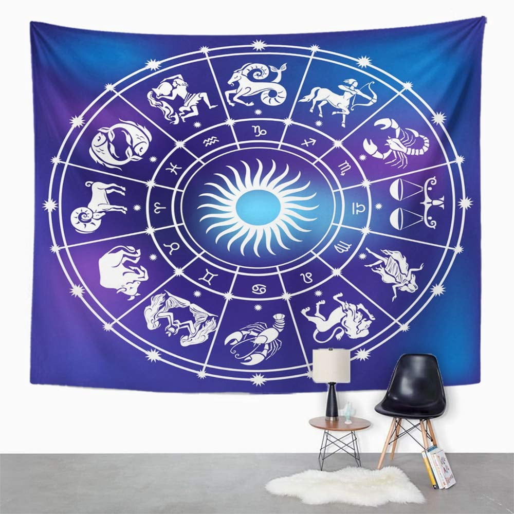 UFAEZU Zodiac Horoscope Circle Sign Astrology Constellation Symbol Star ...