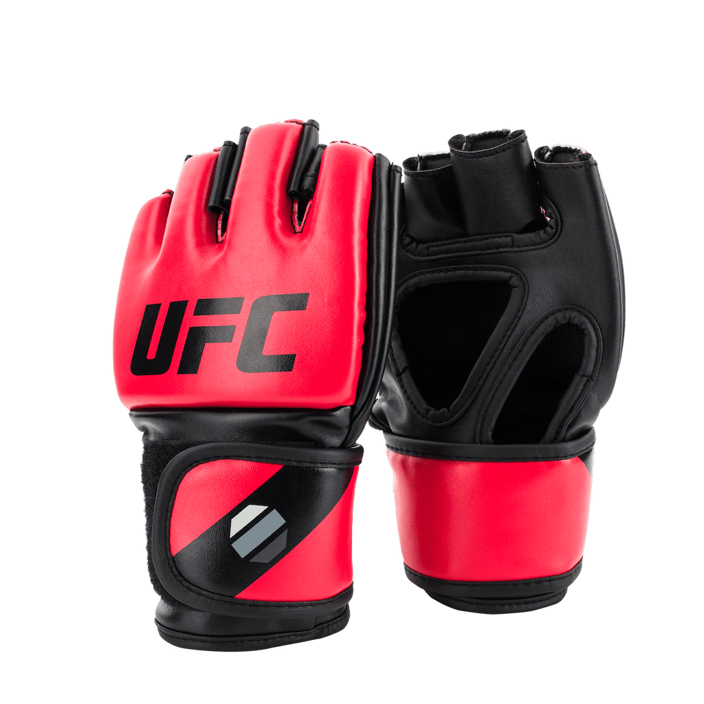 UFC 5oz MMA Gloves - Boxing, Grappling, Kickboxing, Red, Small/Medium ...