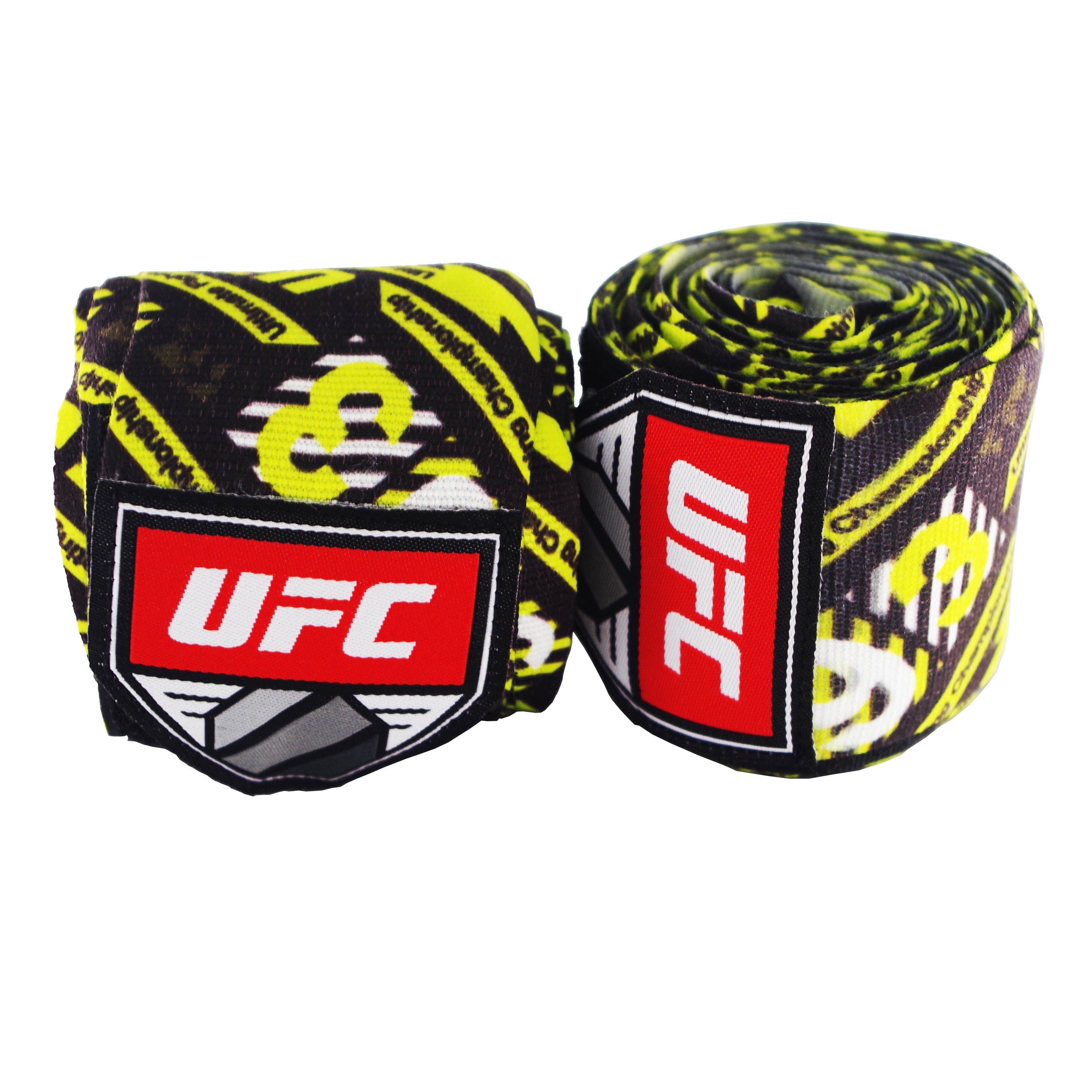 UFC Pattered Hand Wrap, Black/Yellow Boxing and MMA wraps - Walmart.com