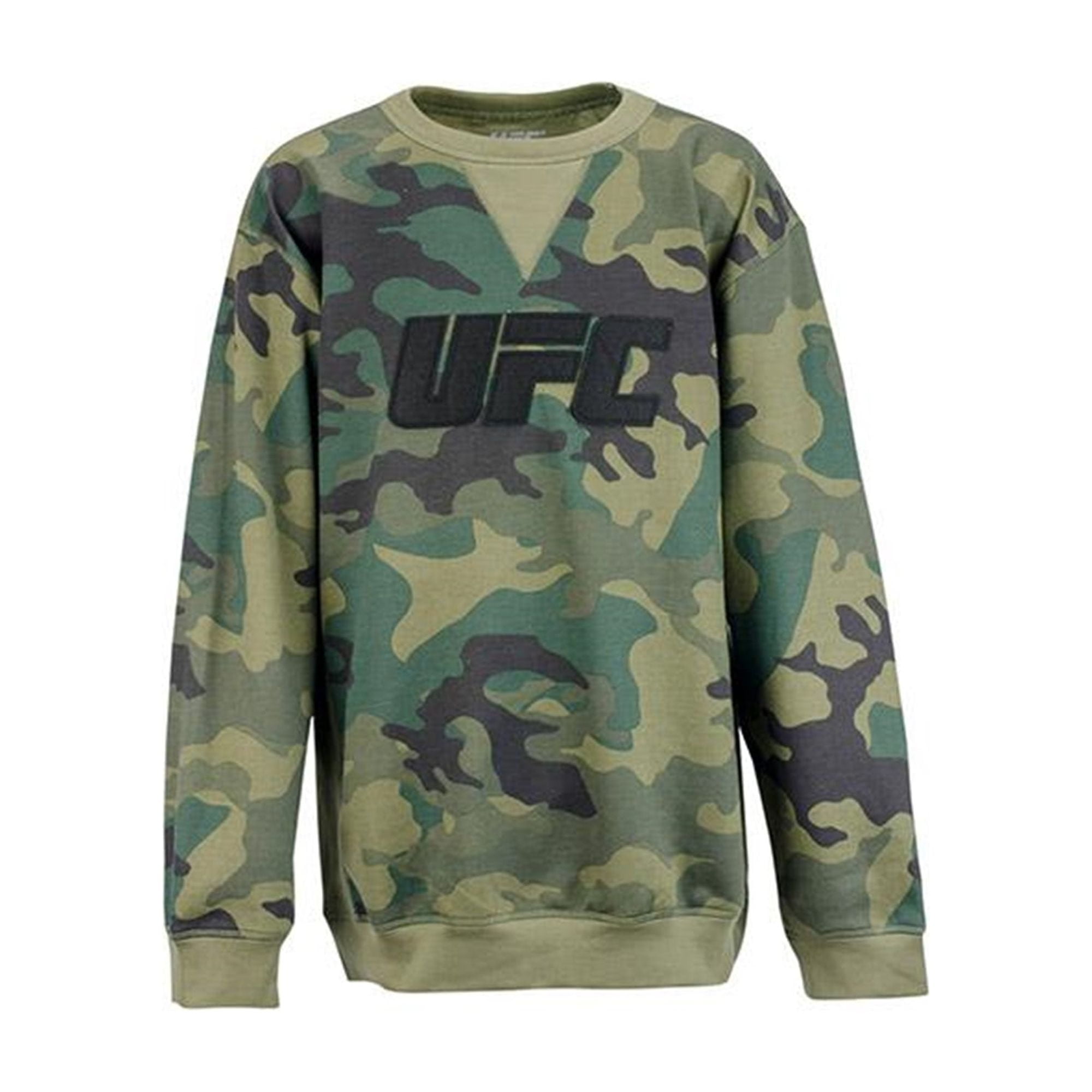 UFC Boys Camo Fleece Pullover Sweatshirt, Green, M - Walmart.com