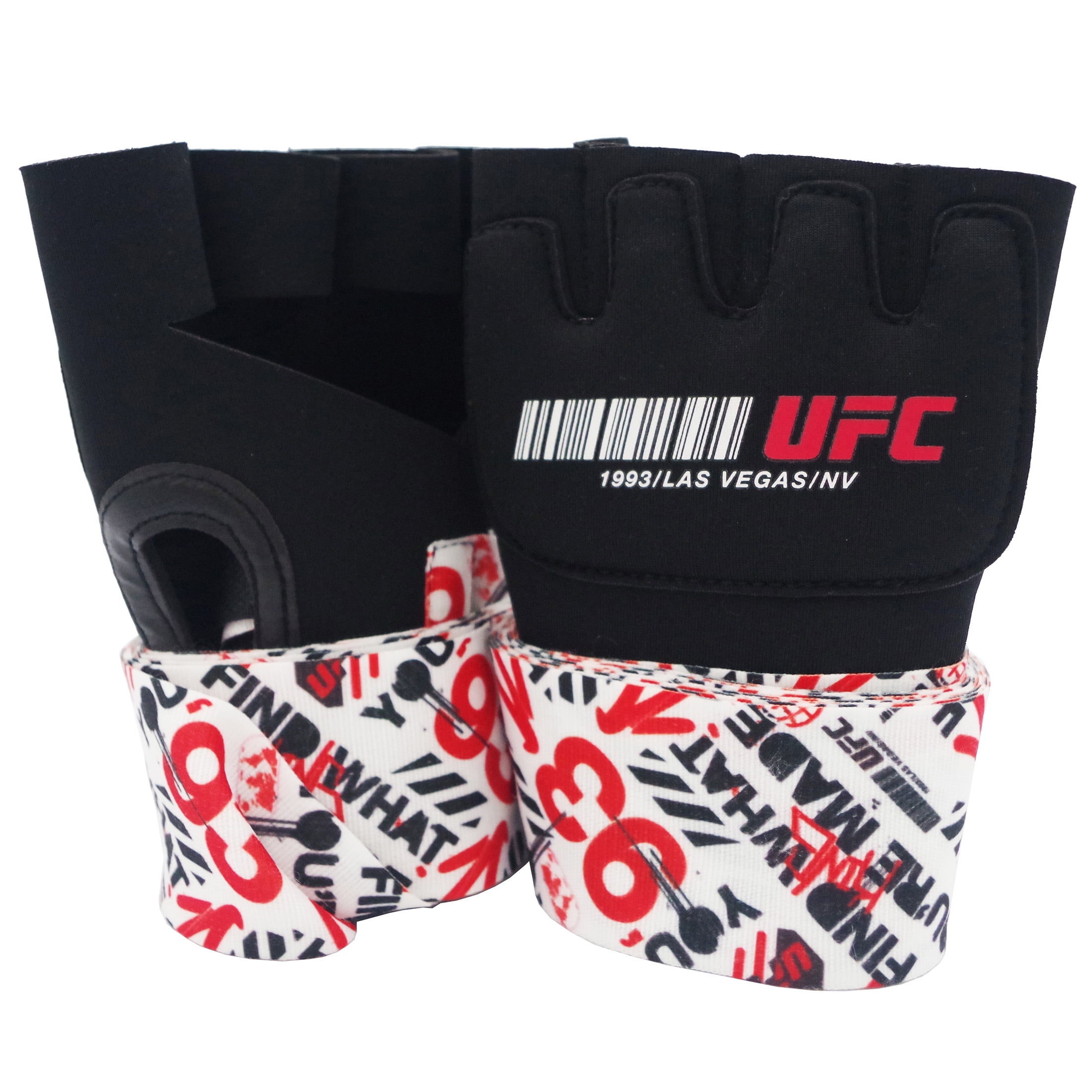 UFC Gel Glove Wraps, Small/Medium - Red, White Boxing and MMA Gel Hand ...