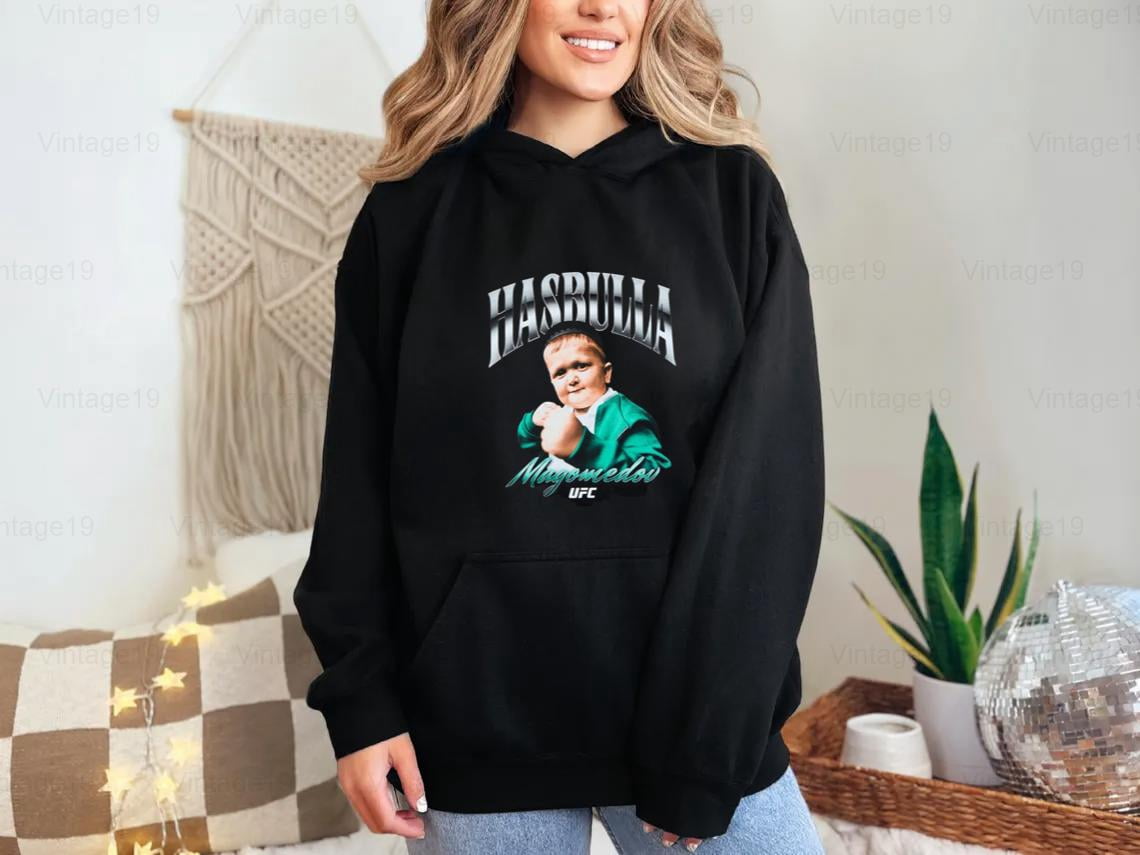 UFC Hasbulla Magomedov Hoodie for MMA Fight Fans with Oversized Art ...
