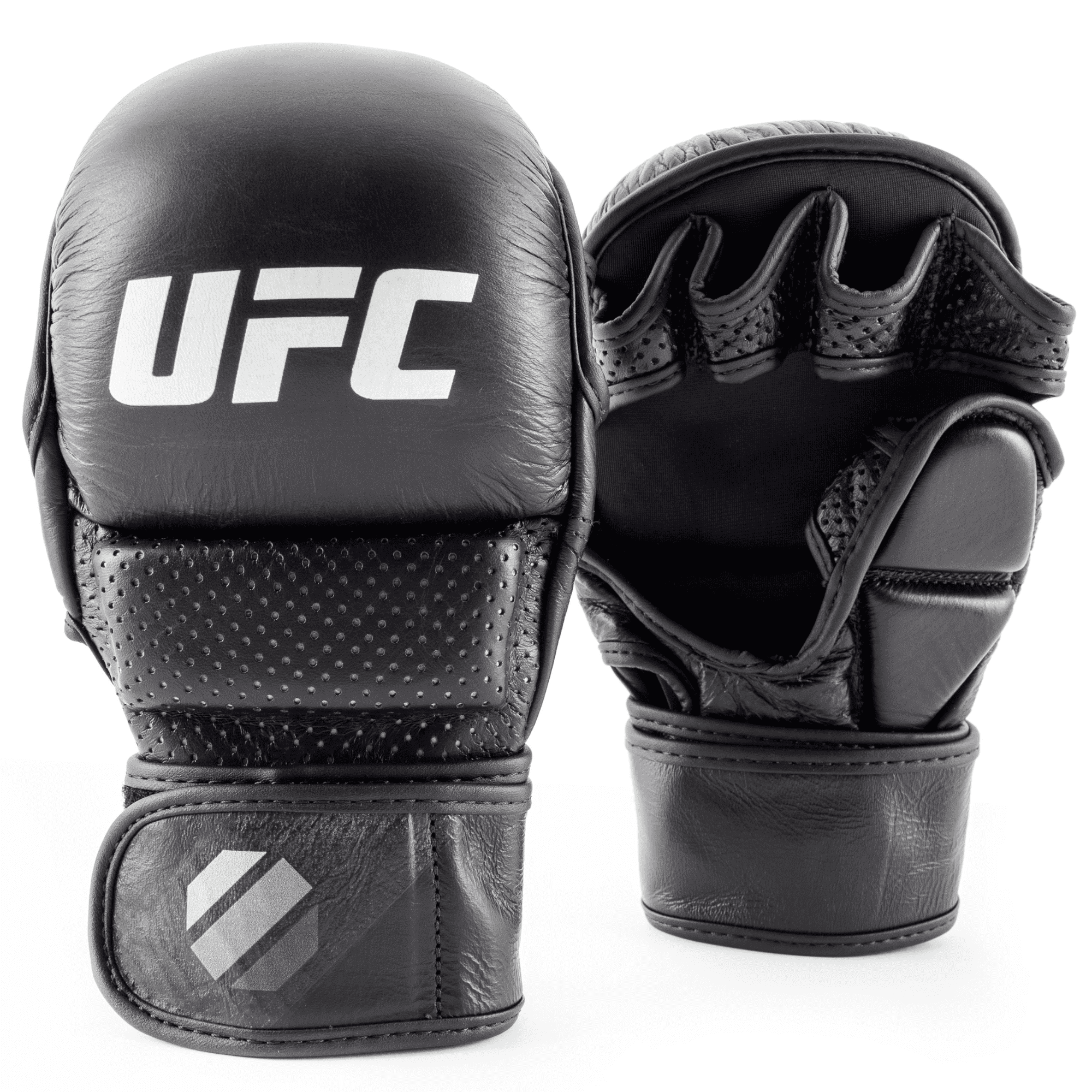 UFC Pro MMA Safety Sparring Gloves - Black Grappling and Striking 6oz ...
