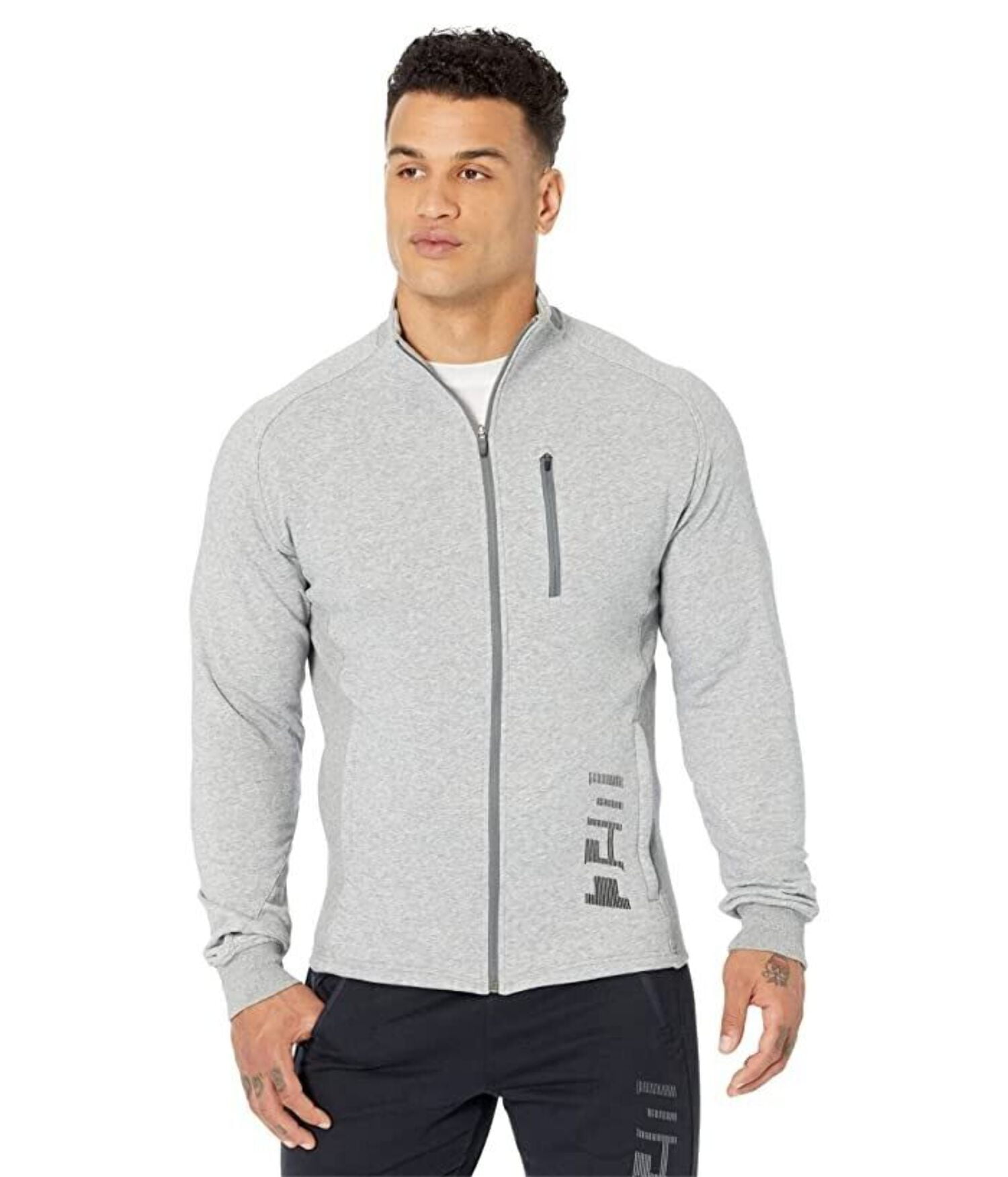 UFC Ultimate Fighting Jacket Mens Medium Gray Full Zip Long Sleeve ...